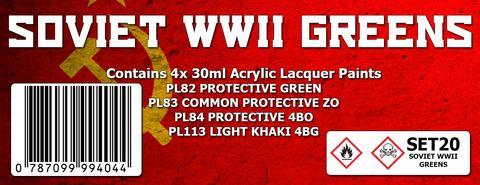 SOVIET WWII GREENS COLOUR SET – Hobbynetics